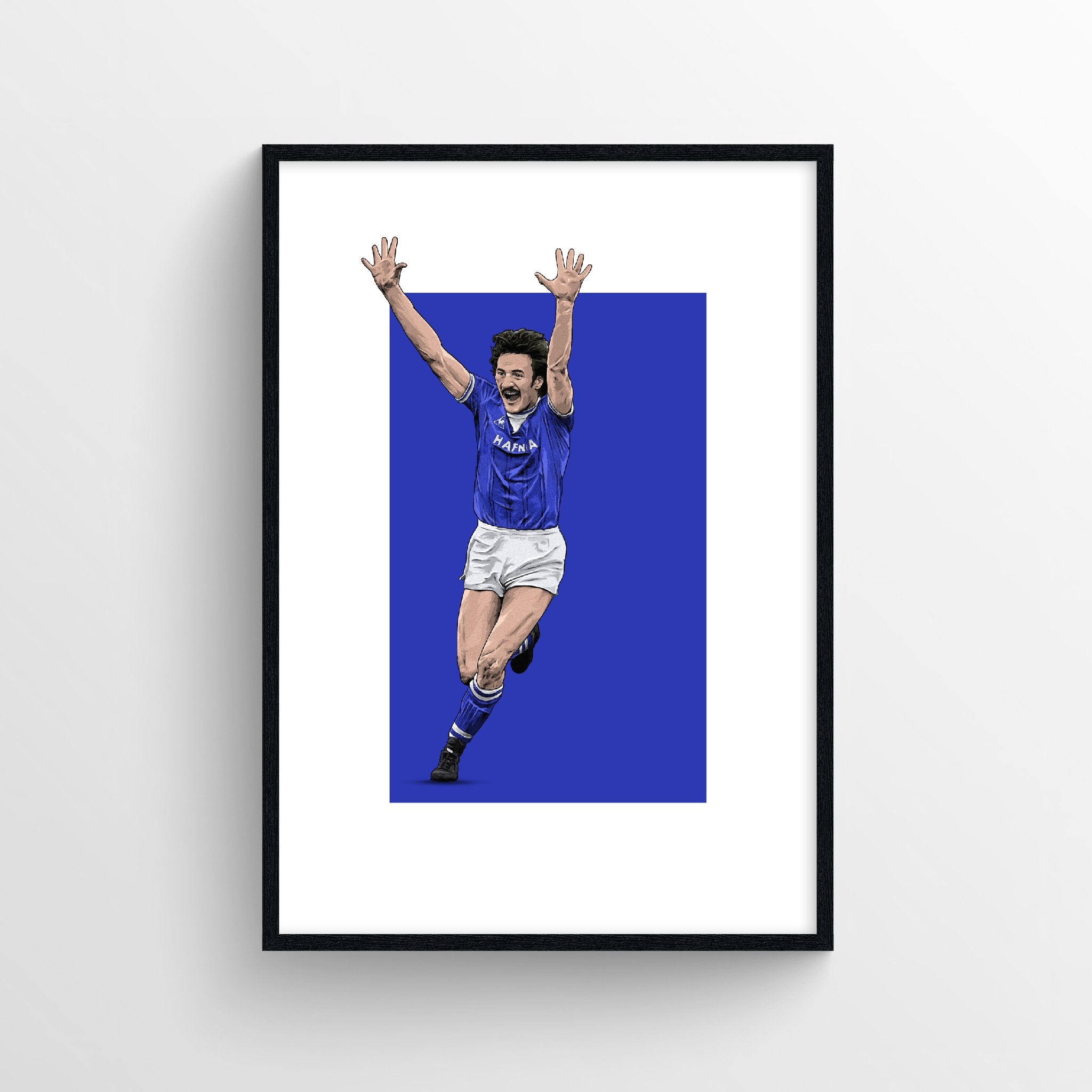 Derek Mountfield Everton Print - 85 First Team – Forever Everton