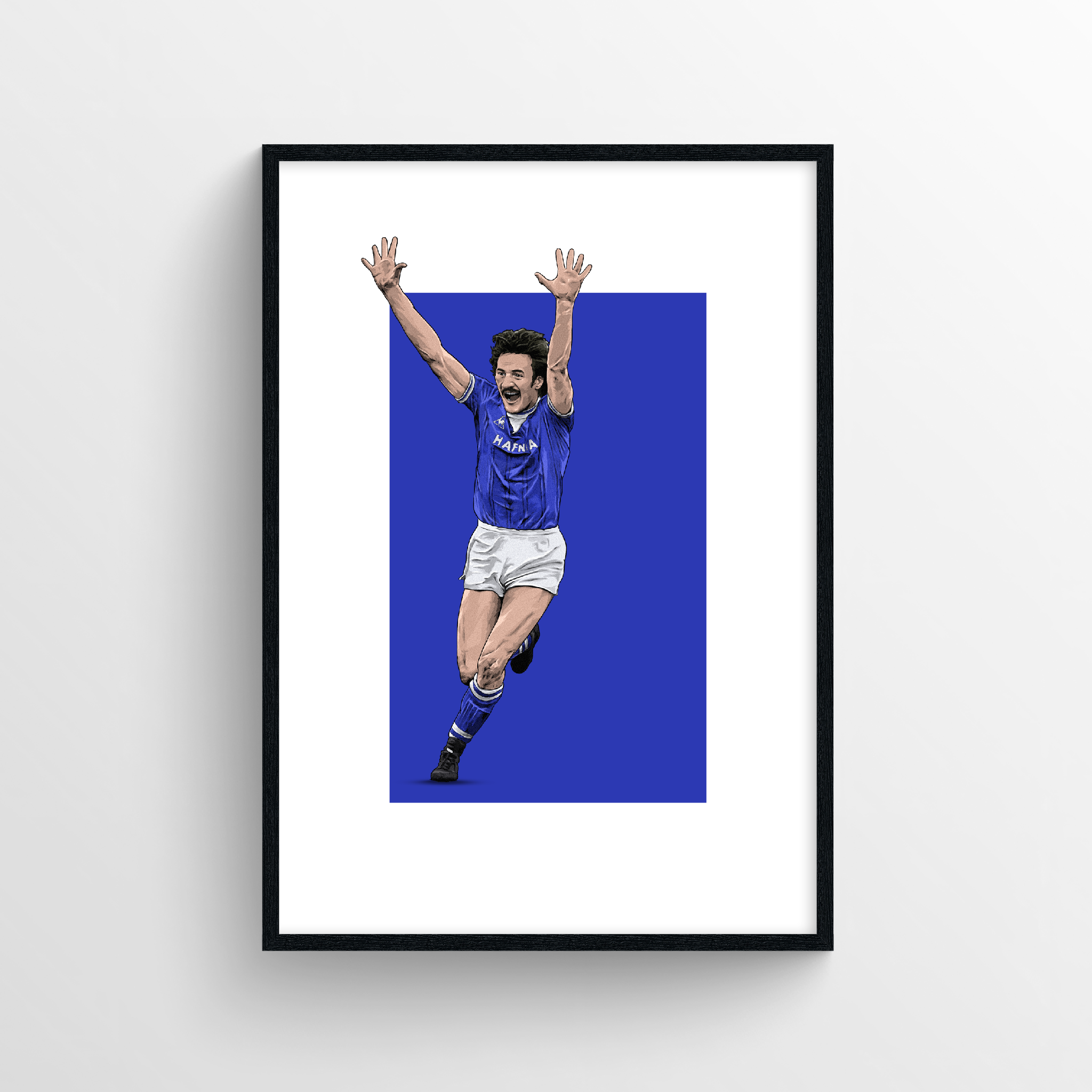 Derek Mountfield Everton Print - 85 First Team – Forever Everton